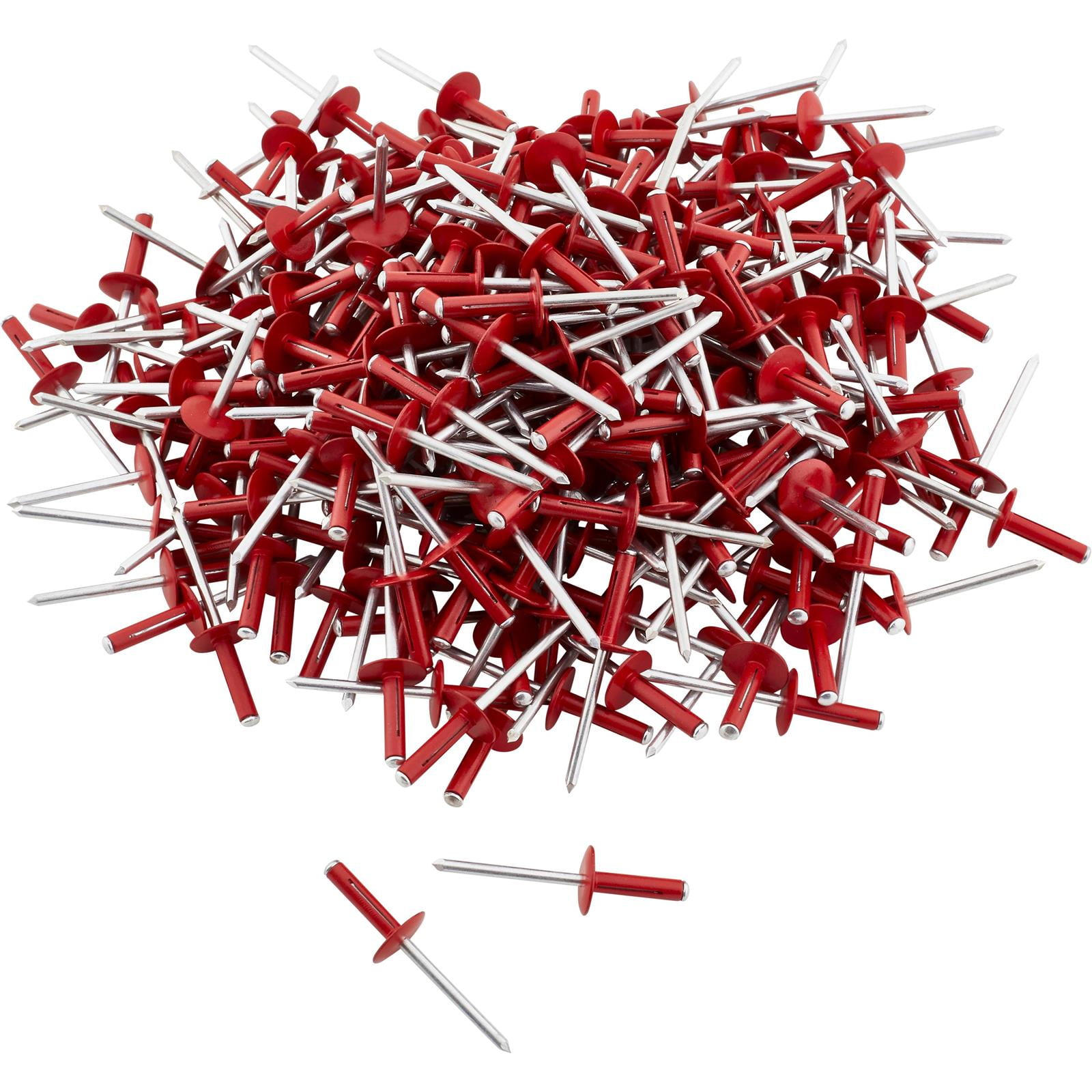 Red Exploding Head Rivets-3/16 Large Head Alum-Box of 250 - Walmart.com