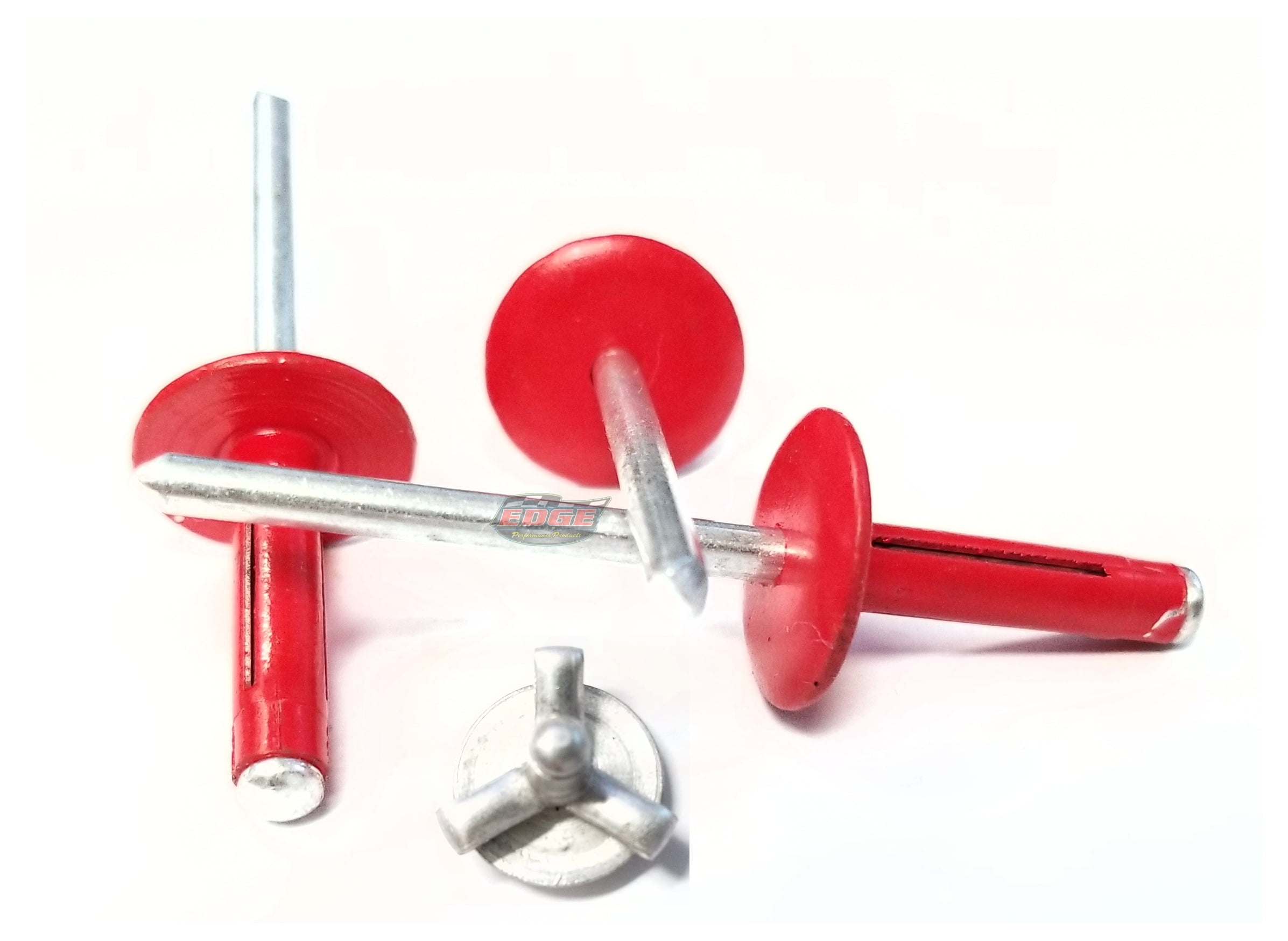 Red Pop Rivets 3/16" Tri-Fold Large Head Aluminum Mandrel .040 - .354 ...