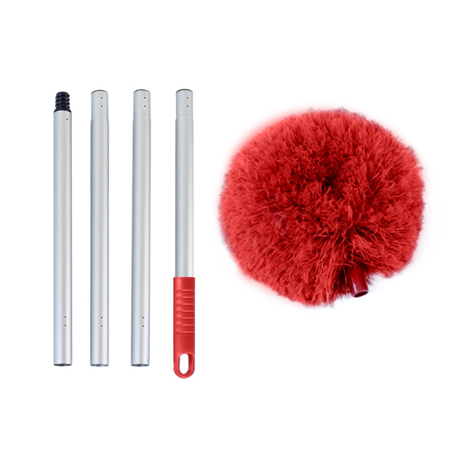 Red Extendable Microfiber Duster With 55 Inch Pole For Ceiling Fans ...