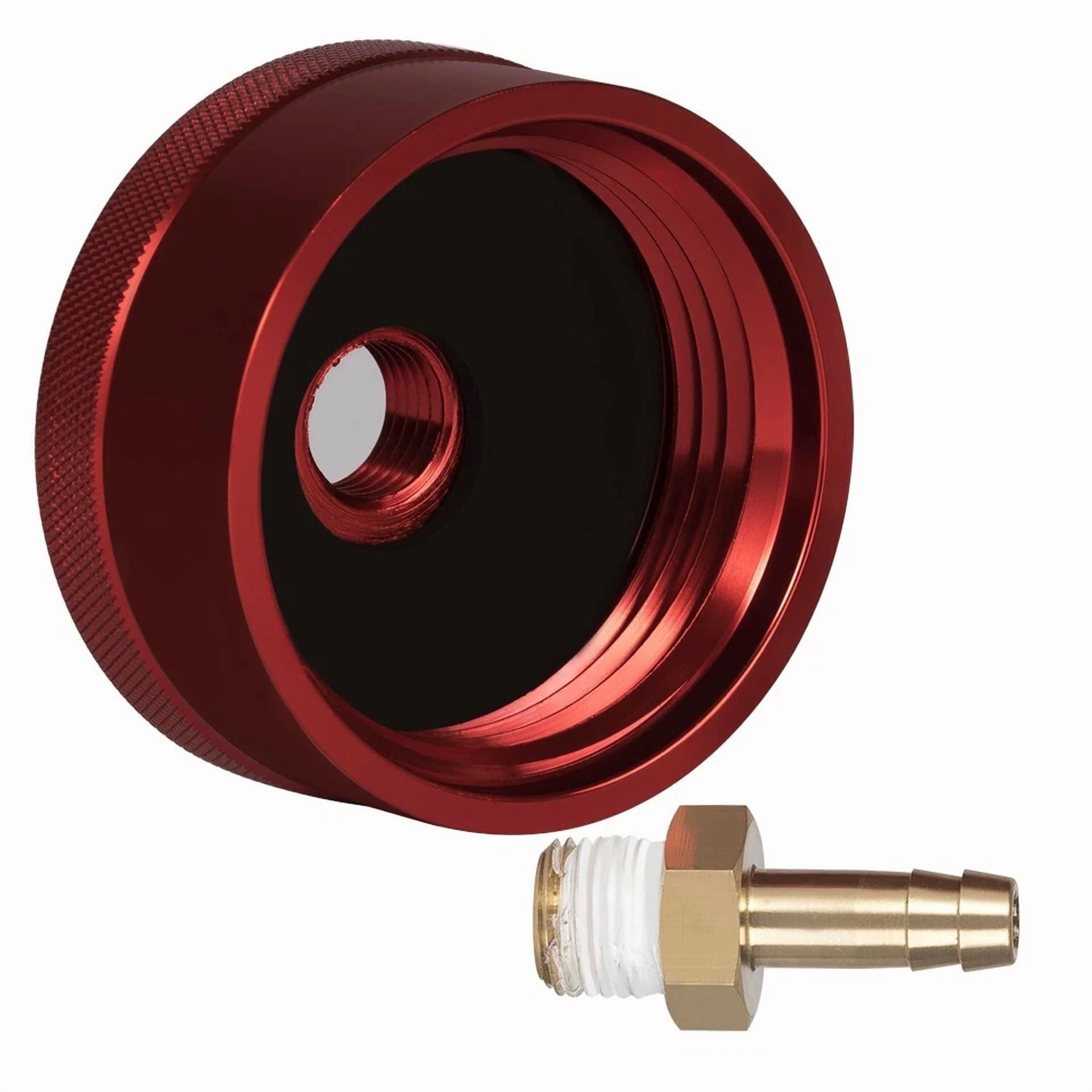 Red Extended Run Gas Cap with Brass Hose for Honda Generator EU1000i ...