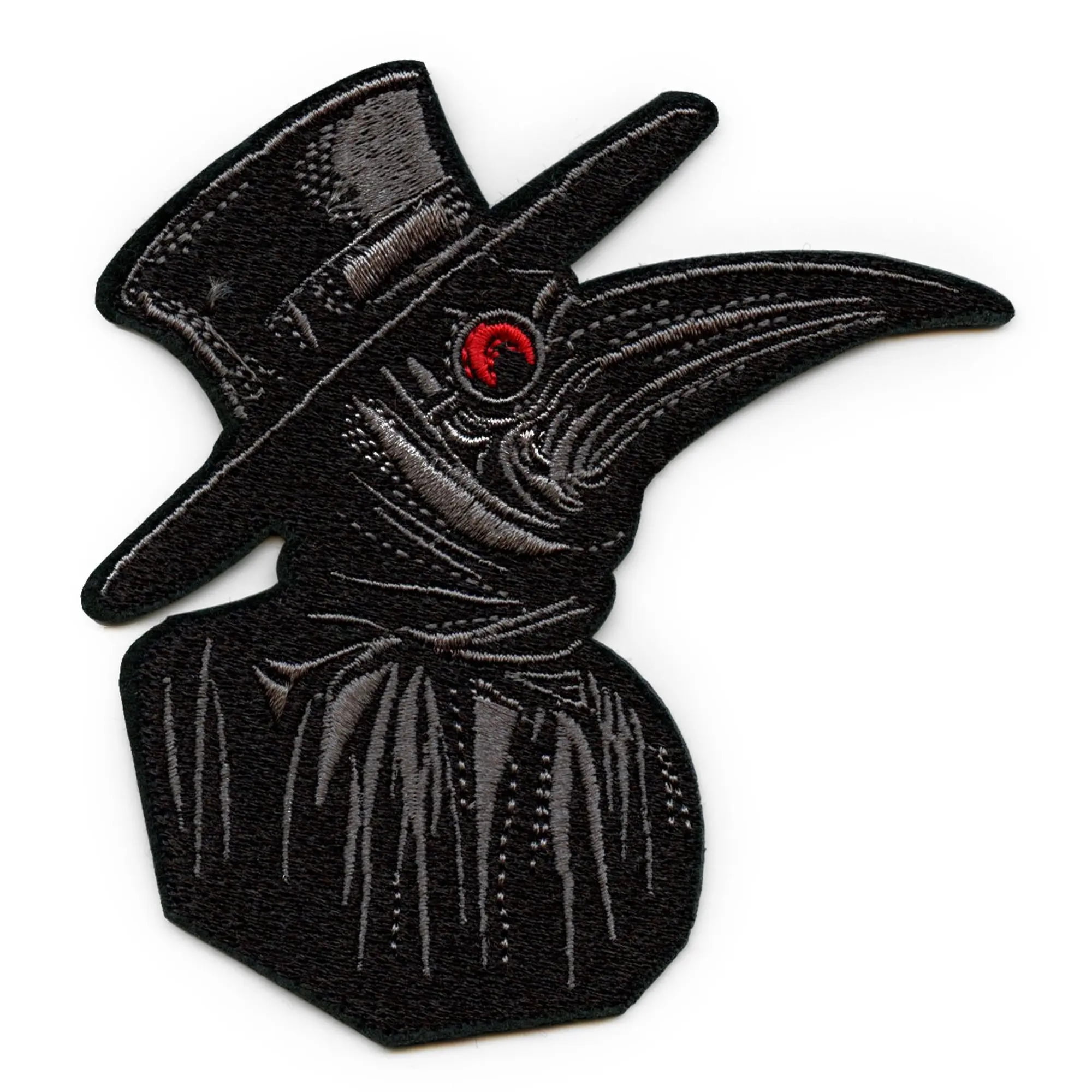 Red Eye Plague Doctor Patch Renaissance Pandemic Embroidered Iron On ...