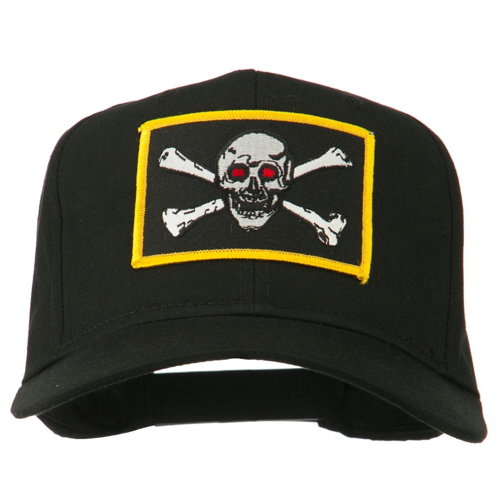 Red Eye Skull Choppers Patched Cap - Black OSFM - Walmart.com