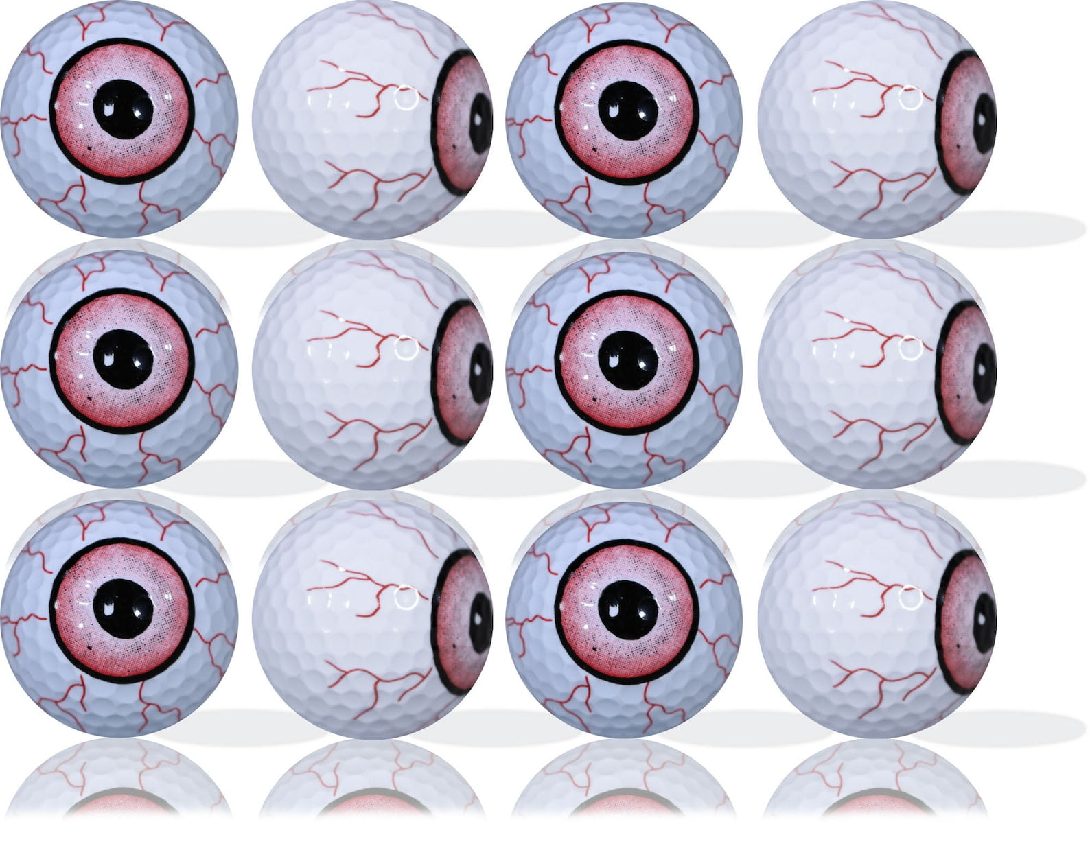 Red Eyeball Golf Balls 12 Pack - Walmart.com