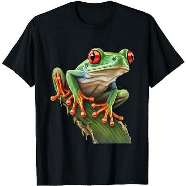 Red Eyed Tree Frog Rainforest Amphibian Leaping Frog T-Shirt - Walmart.com