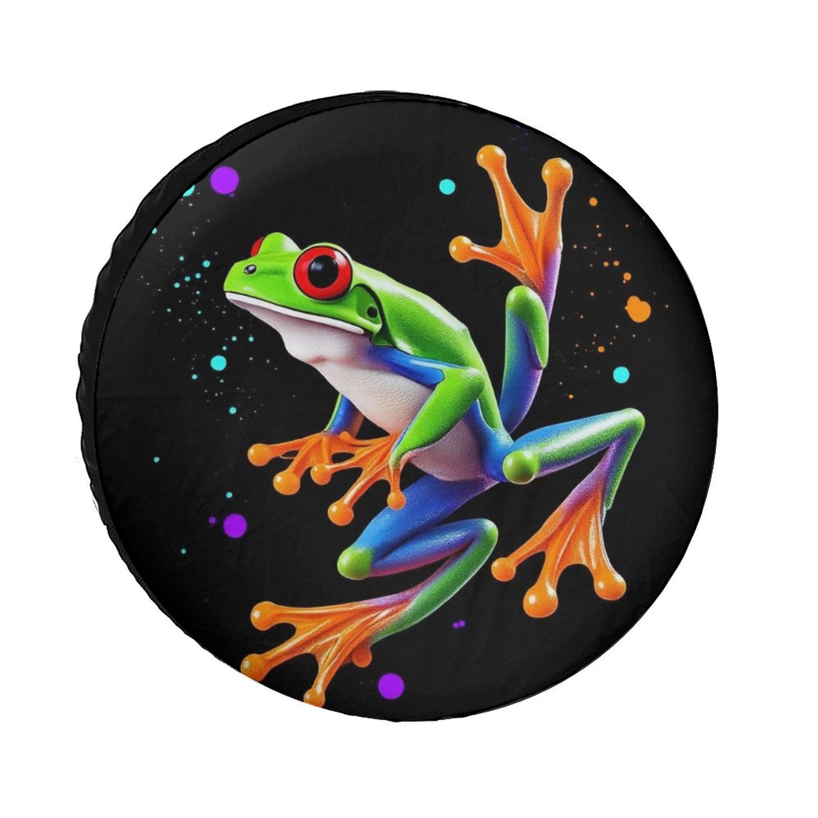 Red Eyed Tree Frog Watercolor Frog Keeper Frog Fan Spare Tire Cover 14 ...