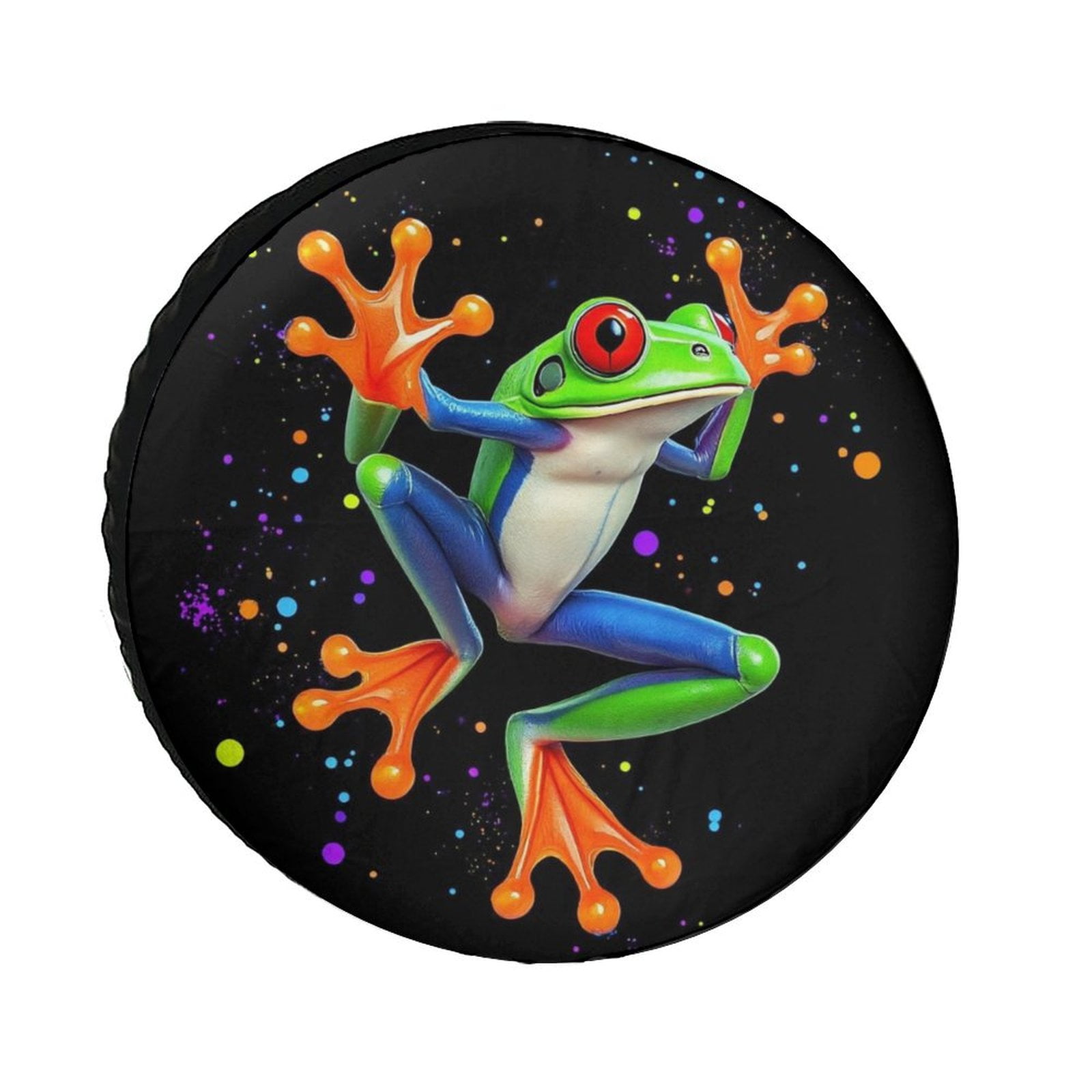 Red Eyed Tree Frog Watercolor Frog Keeper Frog Fan Spare Tire Cover 14 ...