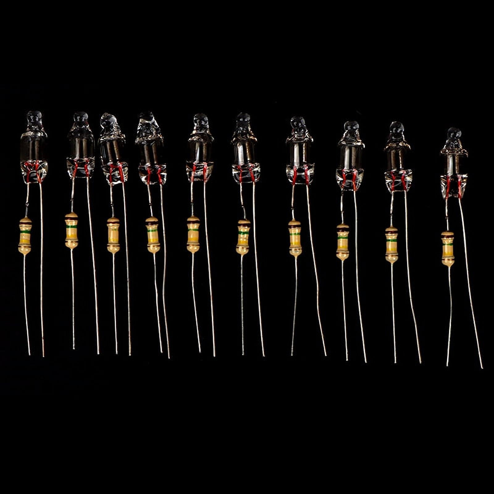 (Red F5) 10Pcs Neon Light Bulbs 4*10mm 5*13mm Main Power Indicator With ...