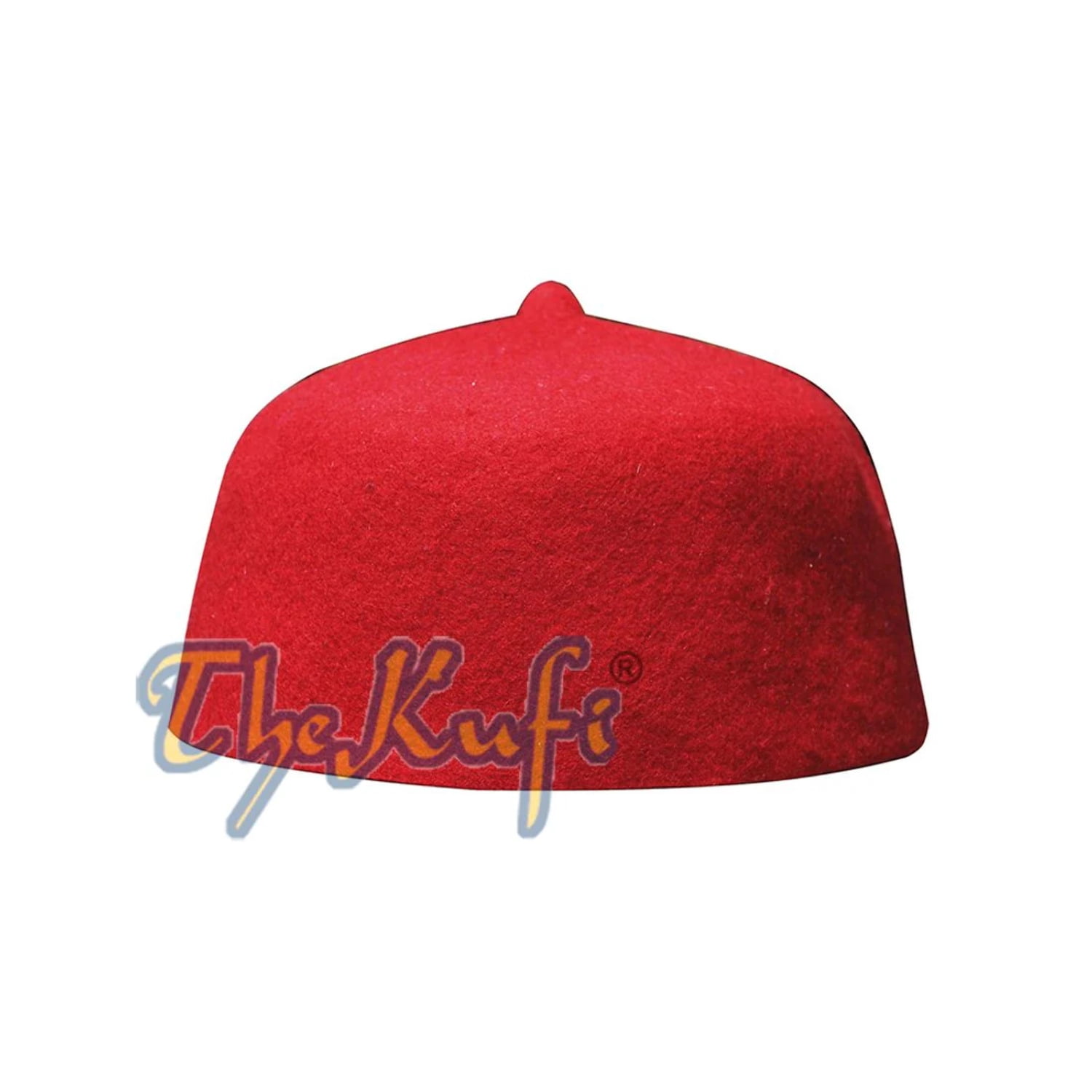 Red Felt Wool Fez Kids Kufi Prayer Hat with Tip - Walmart.com