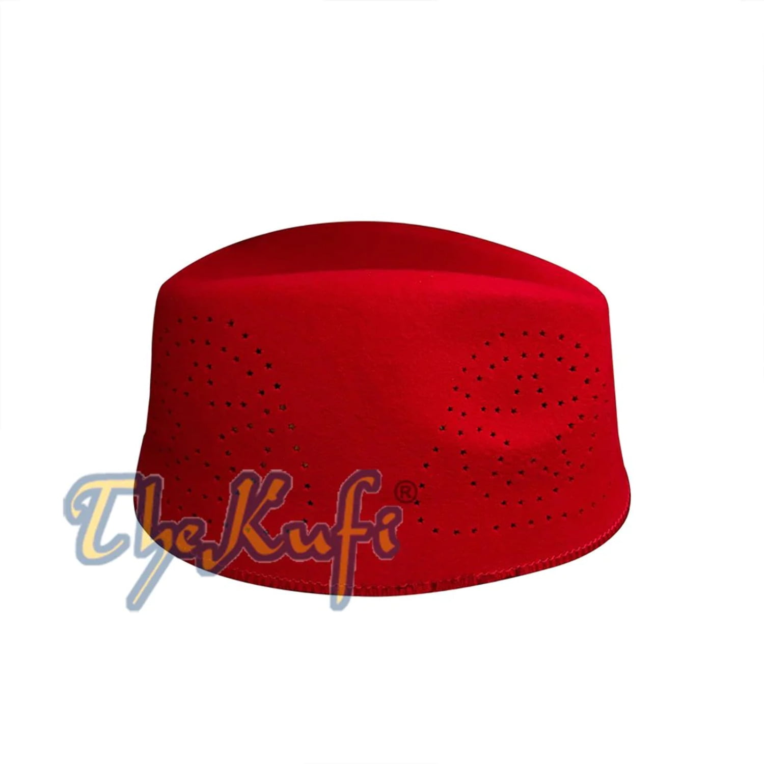 Red Fez African Hat Rigid Wool Felt Concaved Oval Kufi - Walmart.com