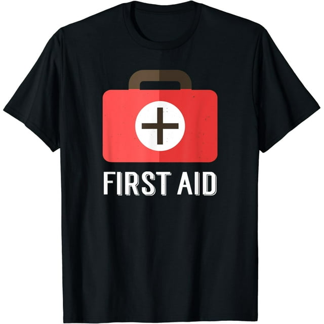Red First Aid kit | Great Cross Emergency Lifeguard Staff T-Shirt ...