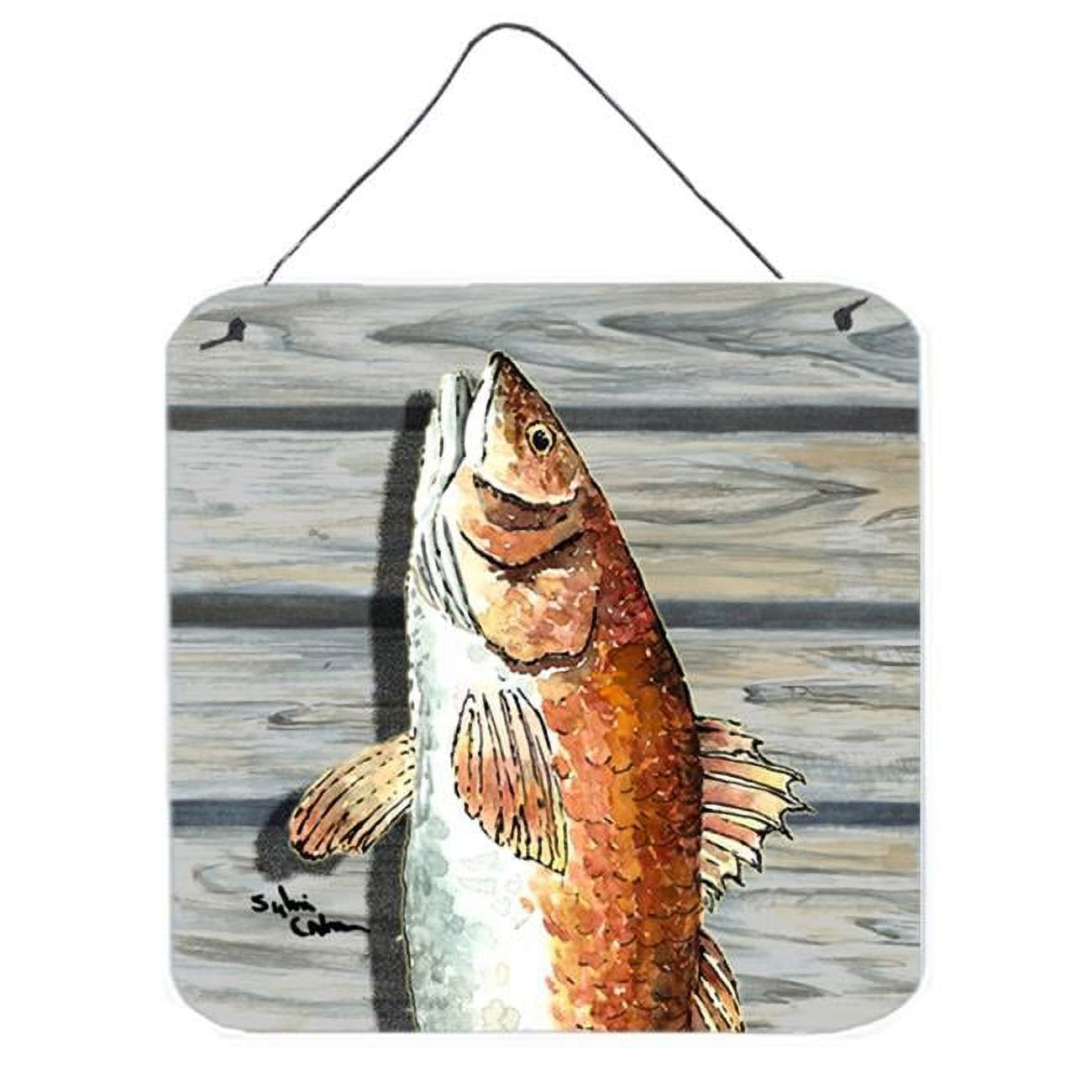 Red Fish Aluminium Metal Wall or Door Hanging Prints - Walmart.com