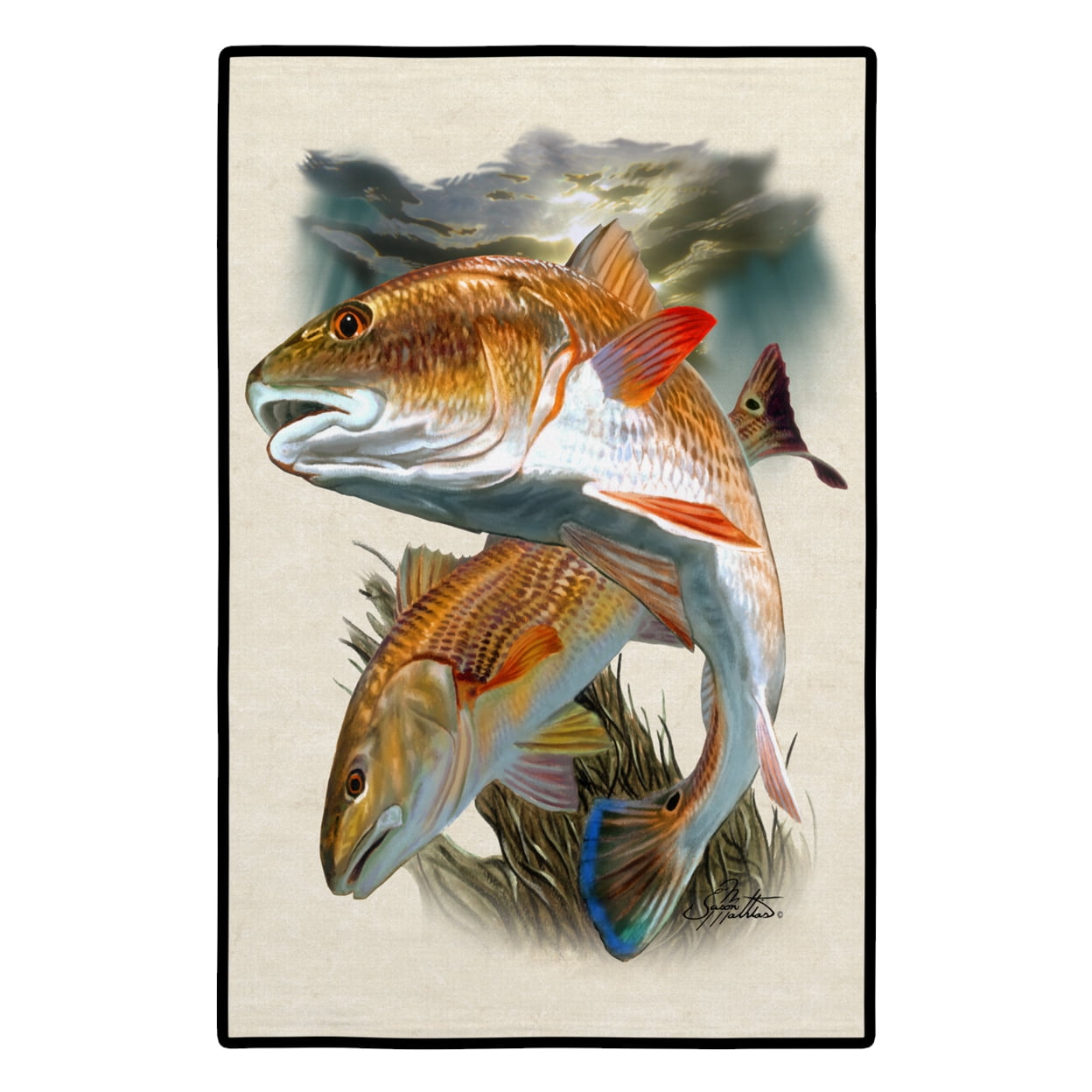 Red Fish Doormat 24x36 - Walmart.com