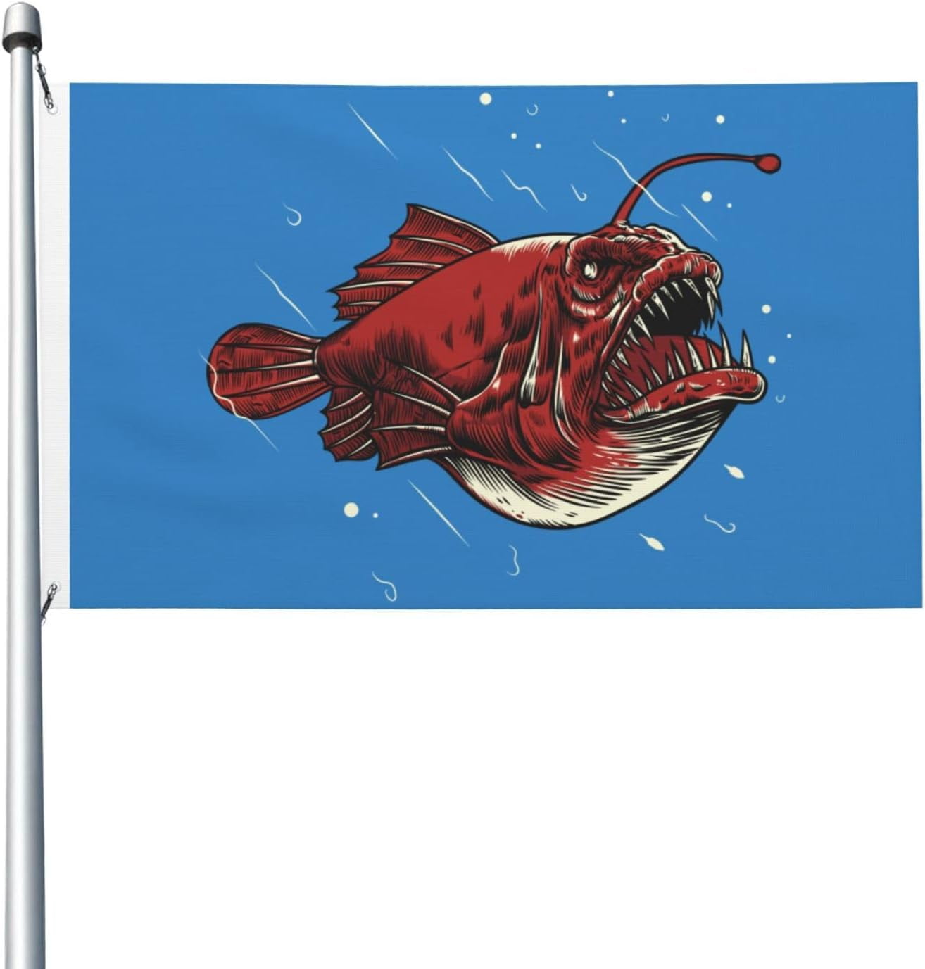 Red Fish Flags 3x5 Ft Double Sided Flag Durable Outdoor Flags Patio ...