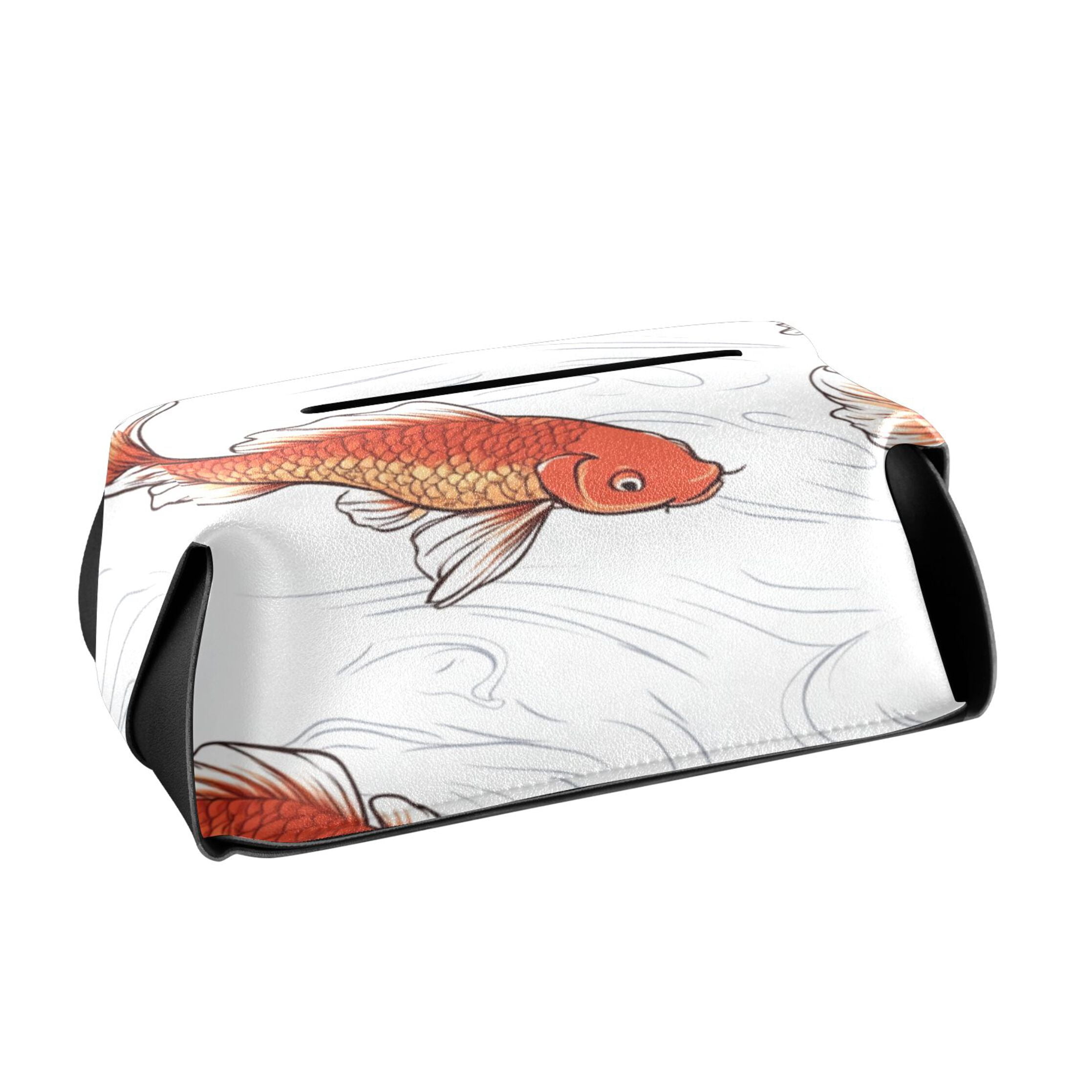Red Fish on White Tissue Holders for Bathrooms Leather PVC Detachable 9 ...