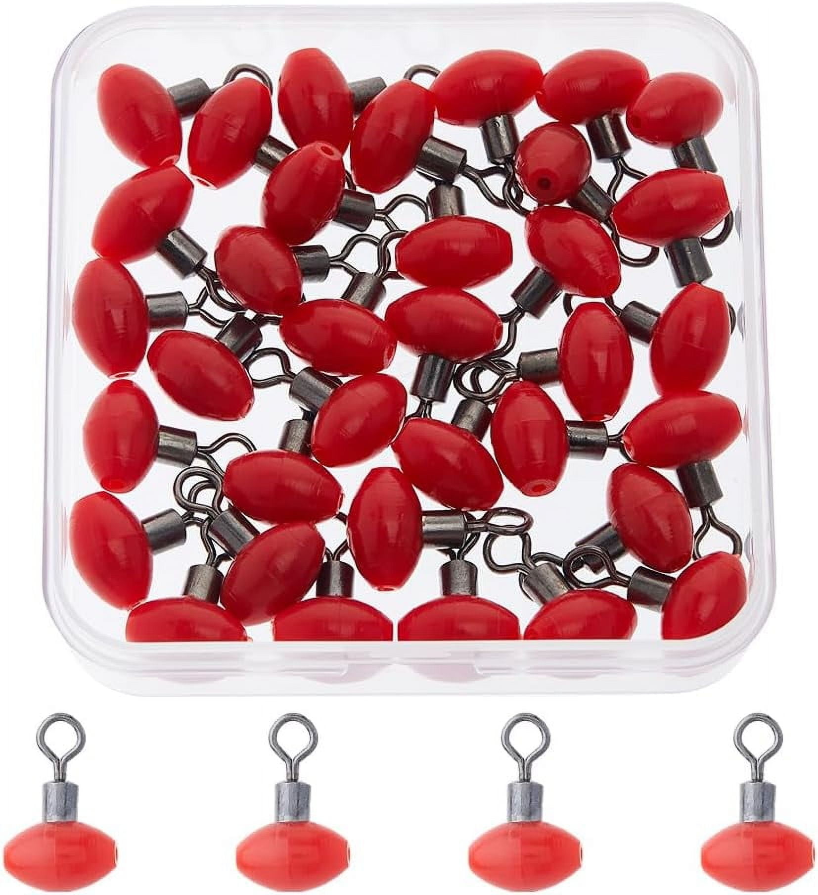 Red Fishing Rolling Swivel Slide Rig Rolling Swivels Plastic Fishing ...