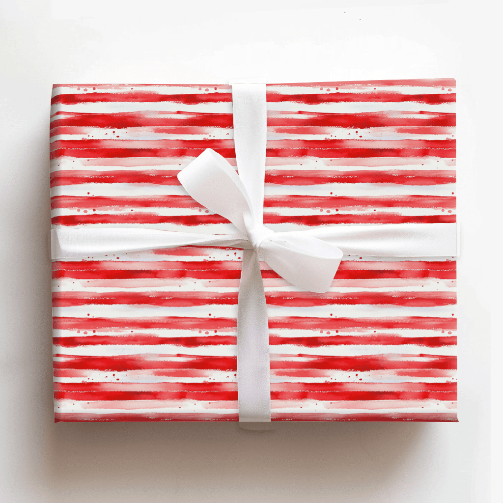 Red Flag - Christmas Wrapping Paper Roll - Gift Wrap for Holidays ...