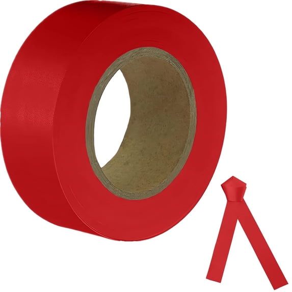 Red Flagging Tape,Surveyors Tape,1-3/16"" × 300' Survey Tape,Tree ...