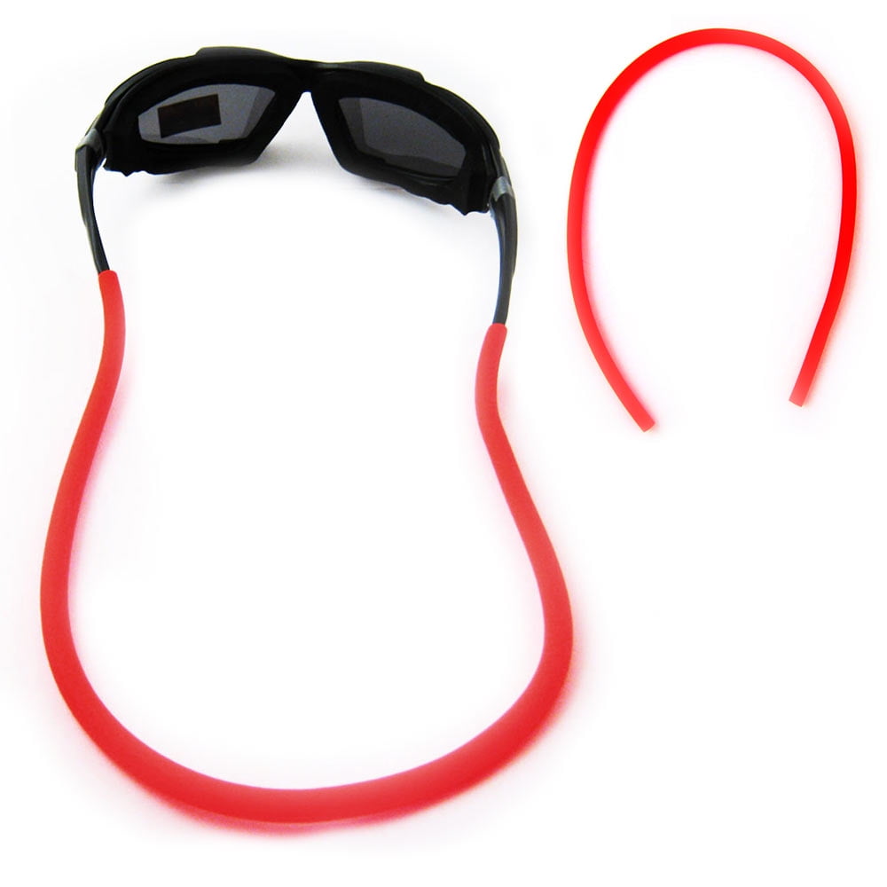 Red Floating Sunglass Strap Rubber Retainer Holder Sport Sunglasses ...