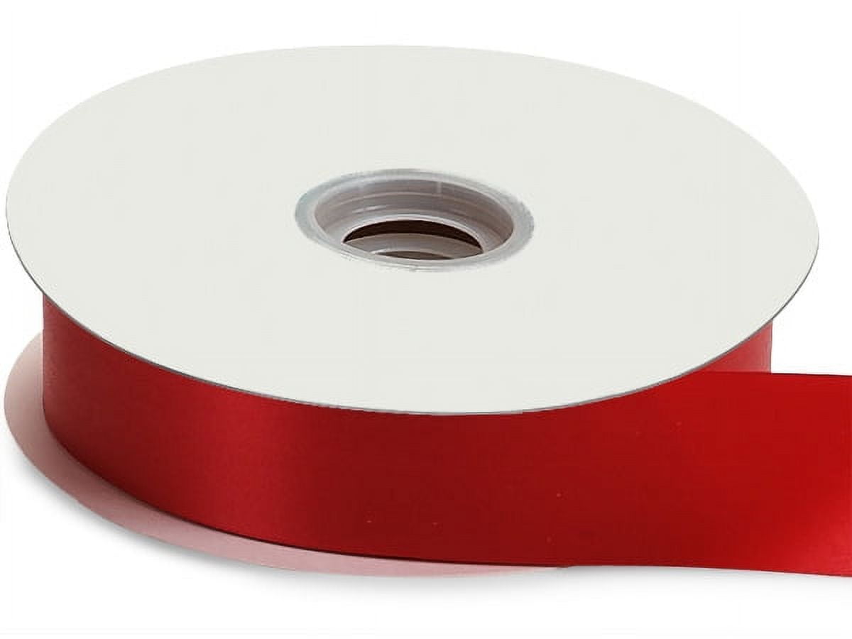 Red Flora Satin Ribbon, 1-7/16"x100 yards - Walmart.com