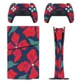 Red Flower, Blue PS5/PS5 Slim Digital Disc Skin Sticker For Console And ...