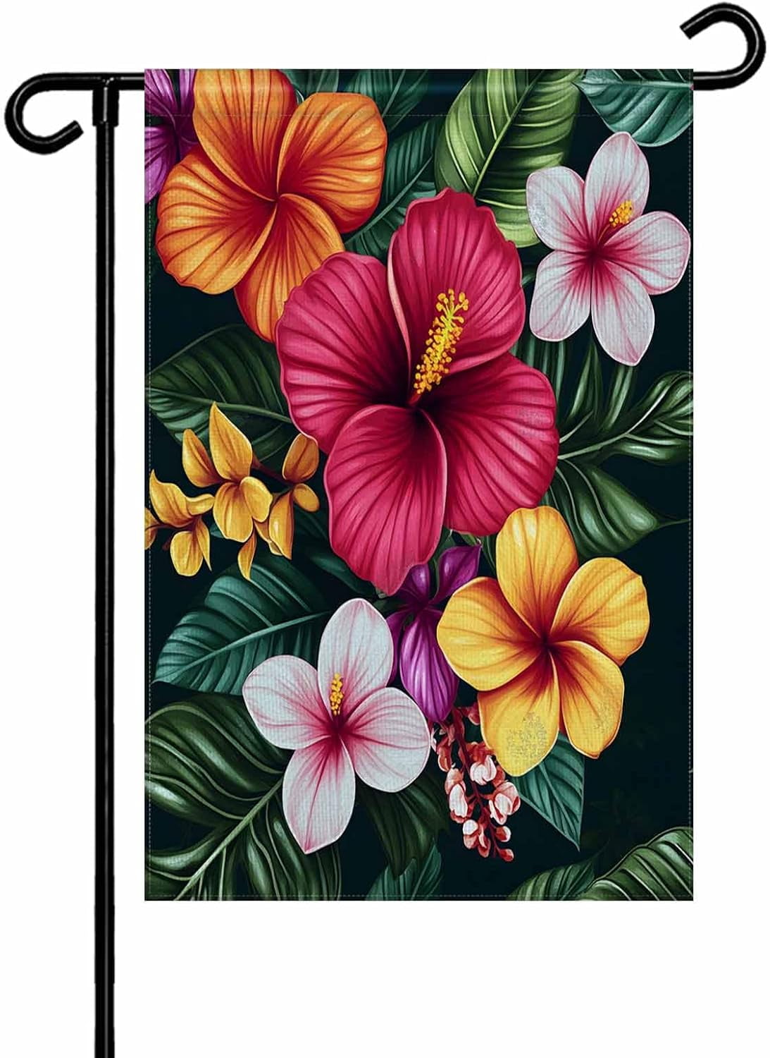 Red Flower Garden Flag 12x 18 Double Side, Spring Colorful Floral ...