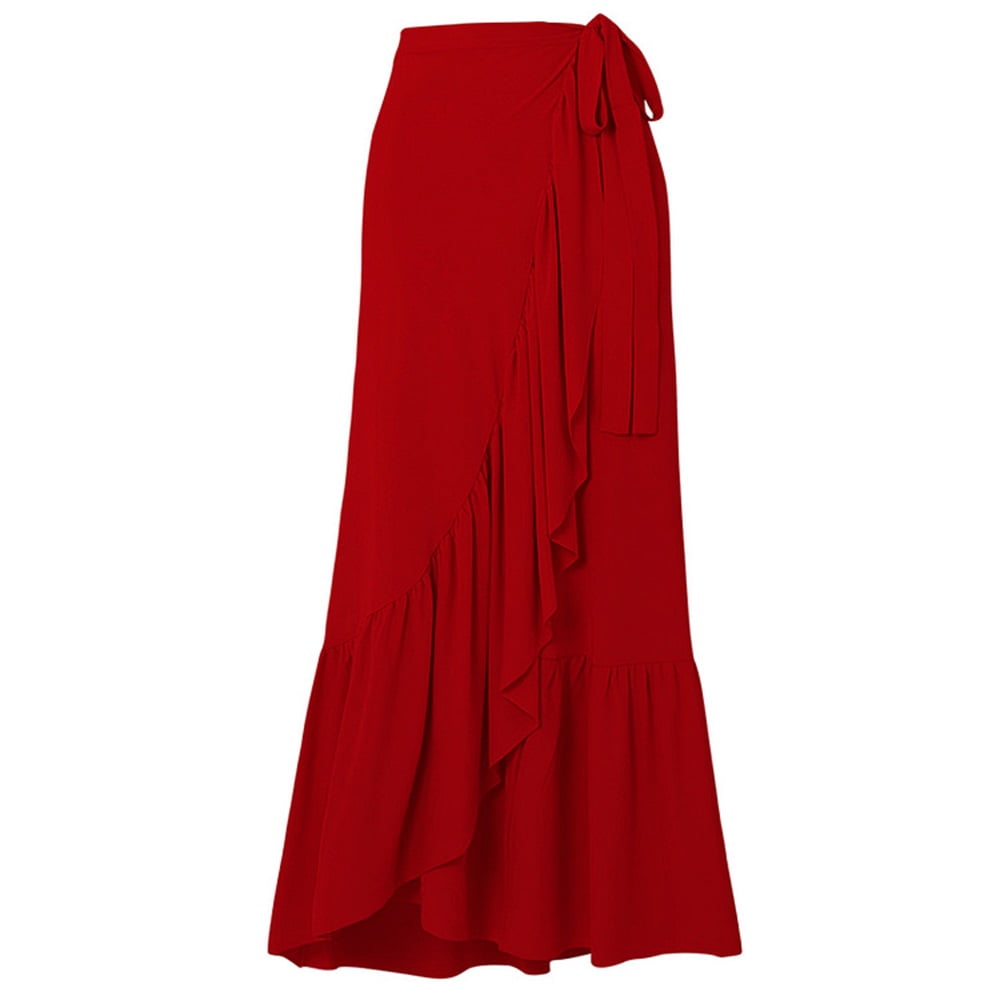 Red Flower One Piece Swimwear With Cover Up Trend Swimsuit 2024 Sexy ...