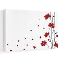Red Flowers Canvas Wall Art 24