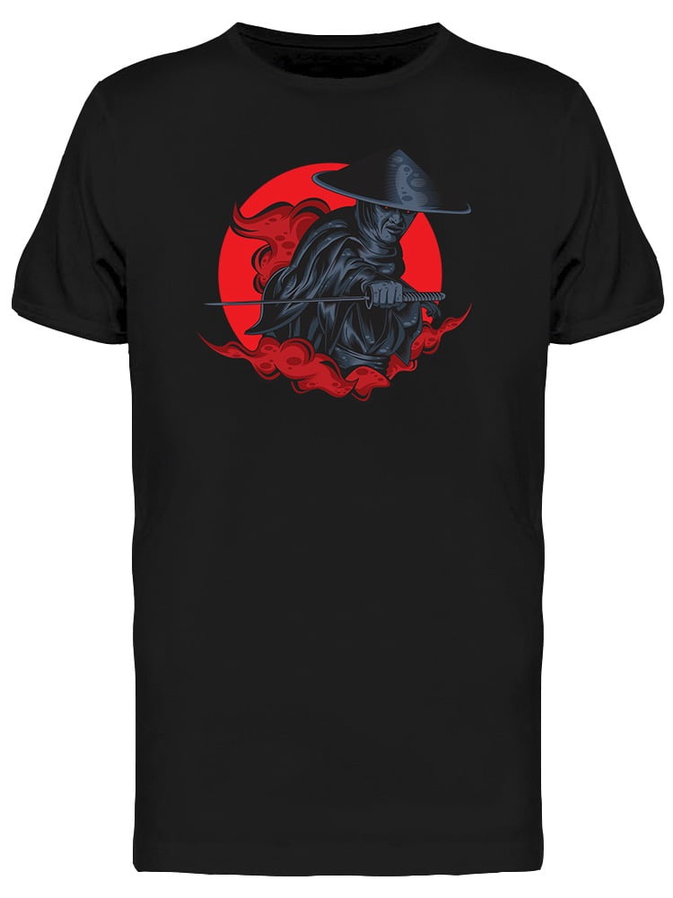 Red Flying Mat Samurai T-Shirt Men -Image by Shutterstock, Male Large ...