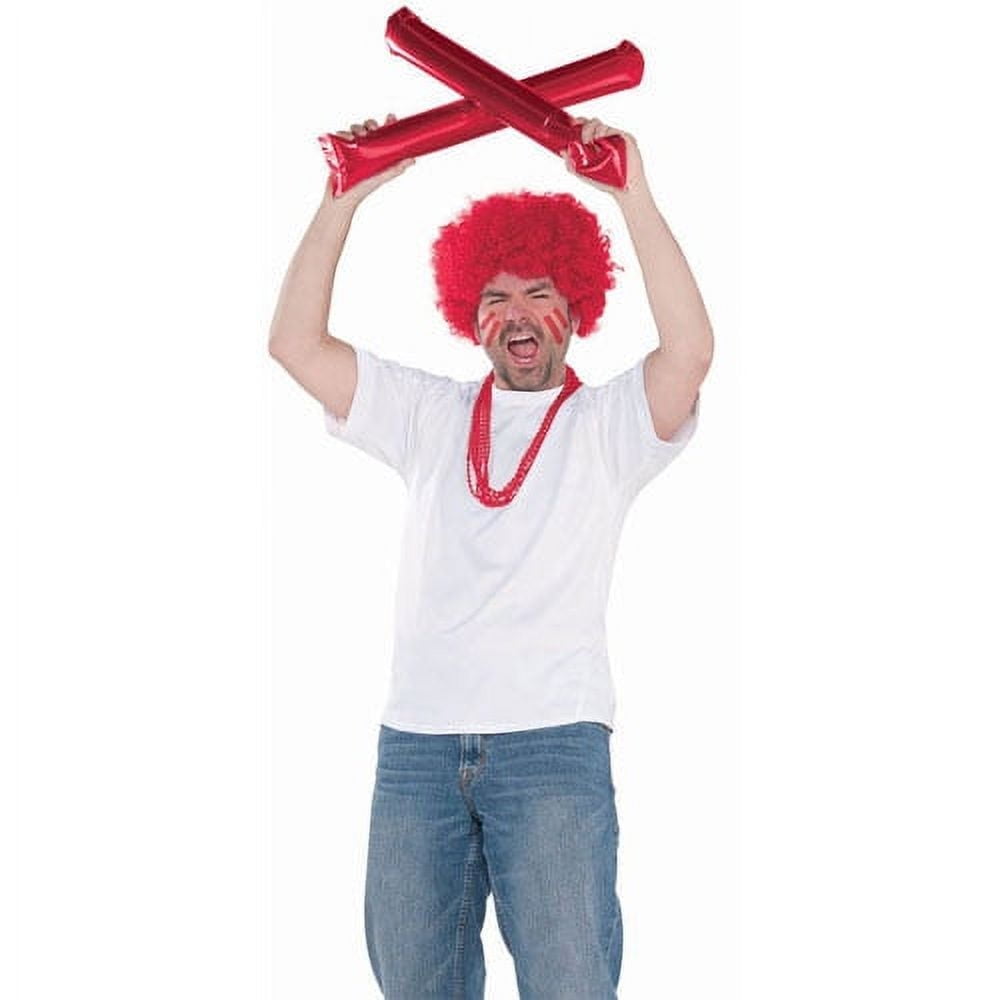 Red Foil Inflatable Spirit Sticks / Favors (2ct) - Walmart.com