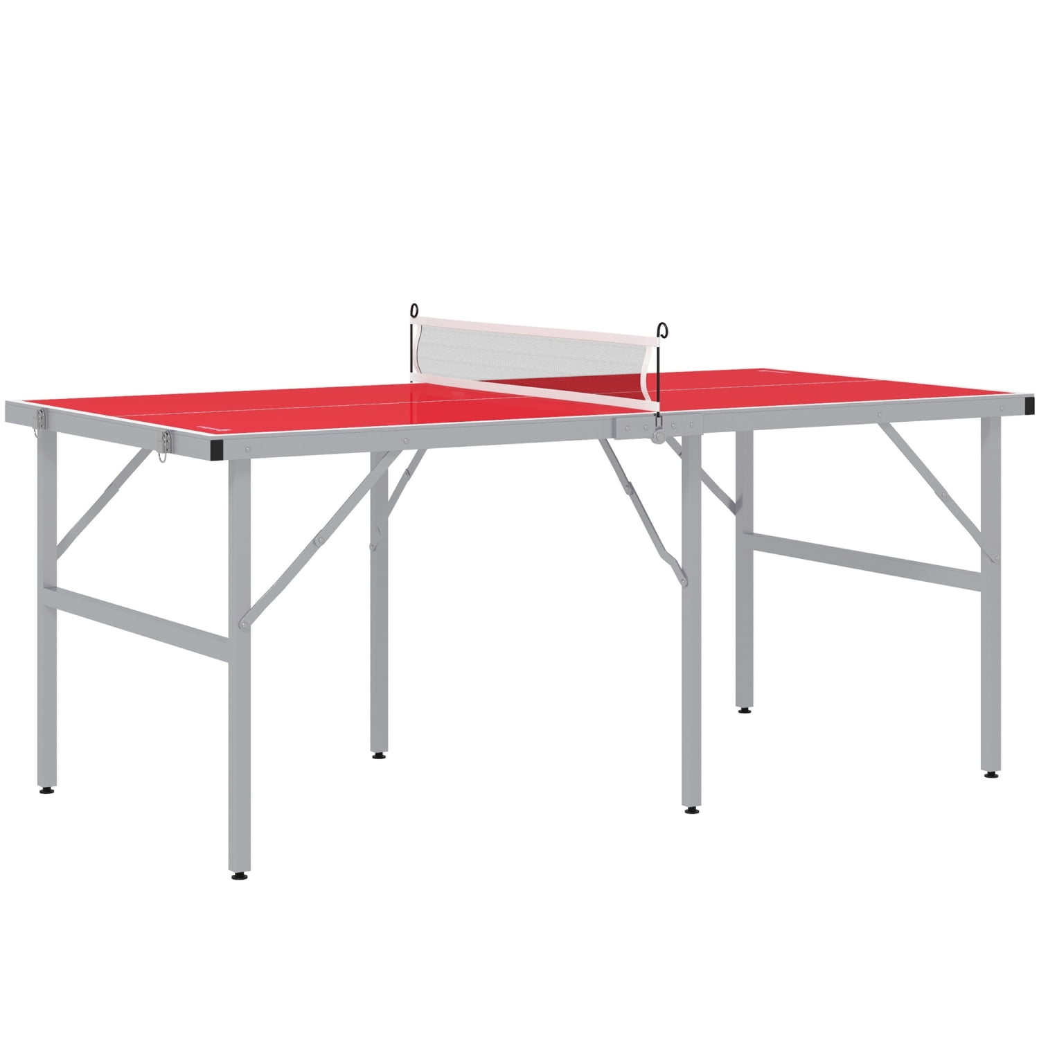 Soozier Mini Ping Pong Table Set for Outdoor and Indoor Foldable Table ...