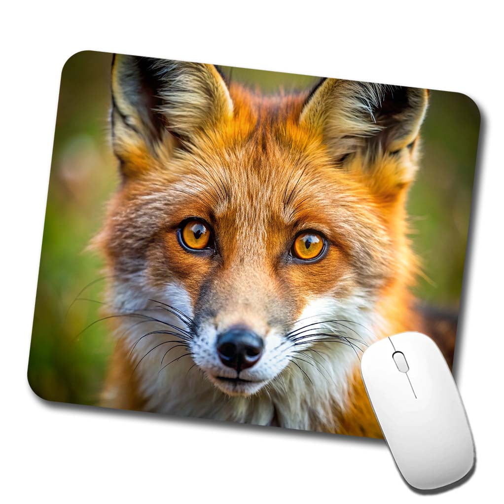 Red Fox Face Mouse Pad Low Profile Gaming Mat - Walmart.com