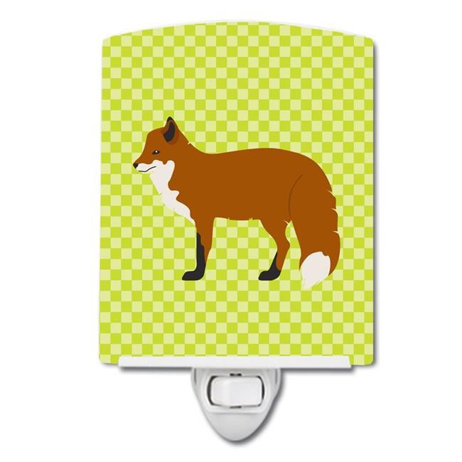 Red Fox Green Ceramic Night Light - Walmart.com