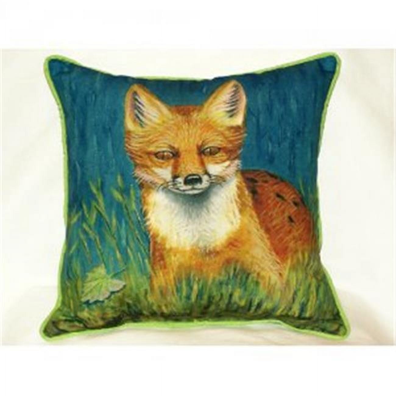 Red Fox Indoor & Outdoor Throw Pillow- 18 x 18 in. - Walmart.com