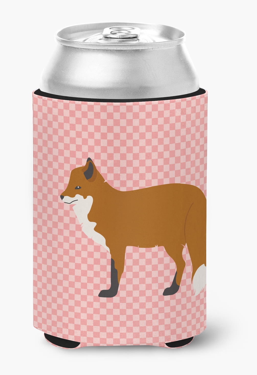 Red Fox Pink Check Can or Bottle Hugger - Walmart.com