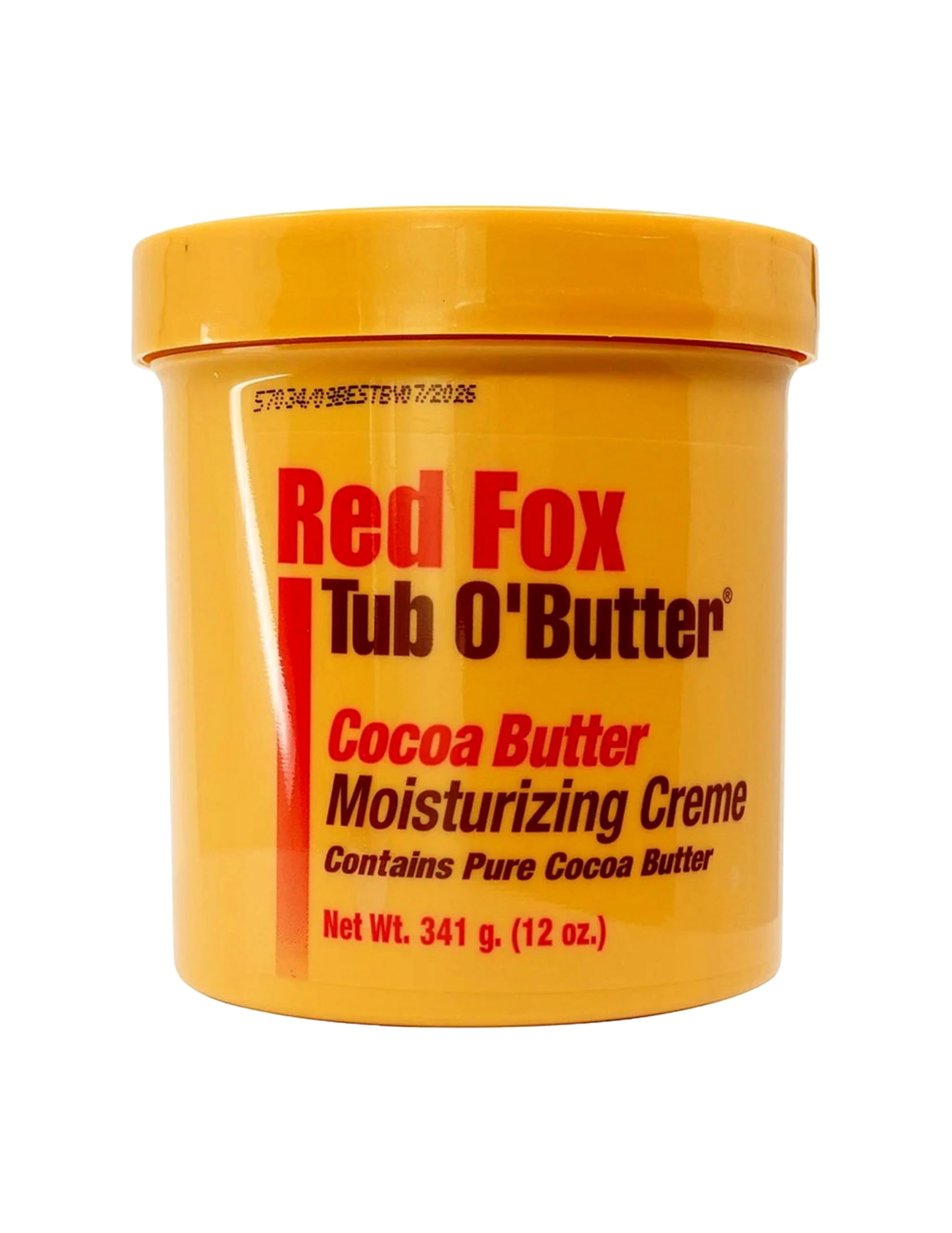 Red Fox Tub O' TSF6 Butter Cocoa, Moisturizing Creme 12 oz - Walmart.com