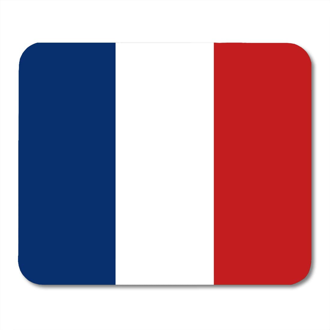 Red French France Flag Accurate Area Color Correct Country Mousepad ...