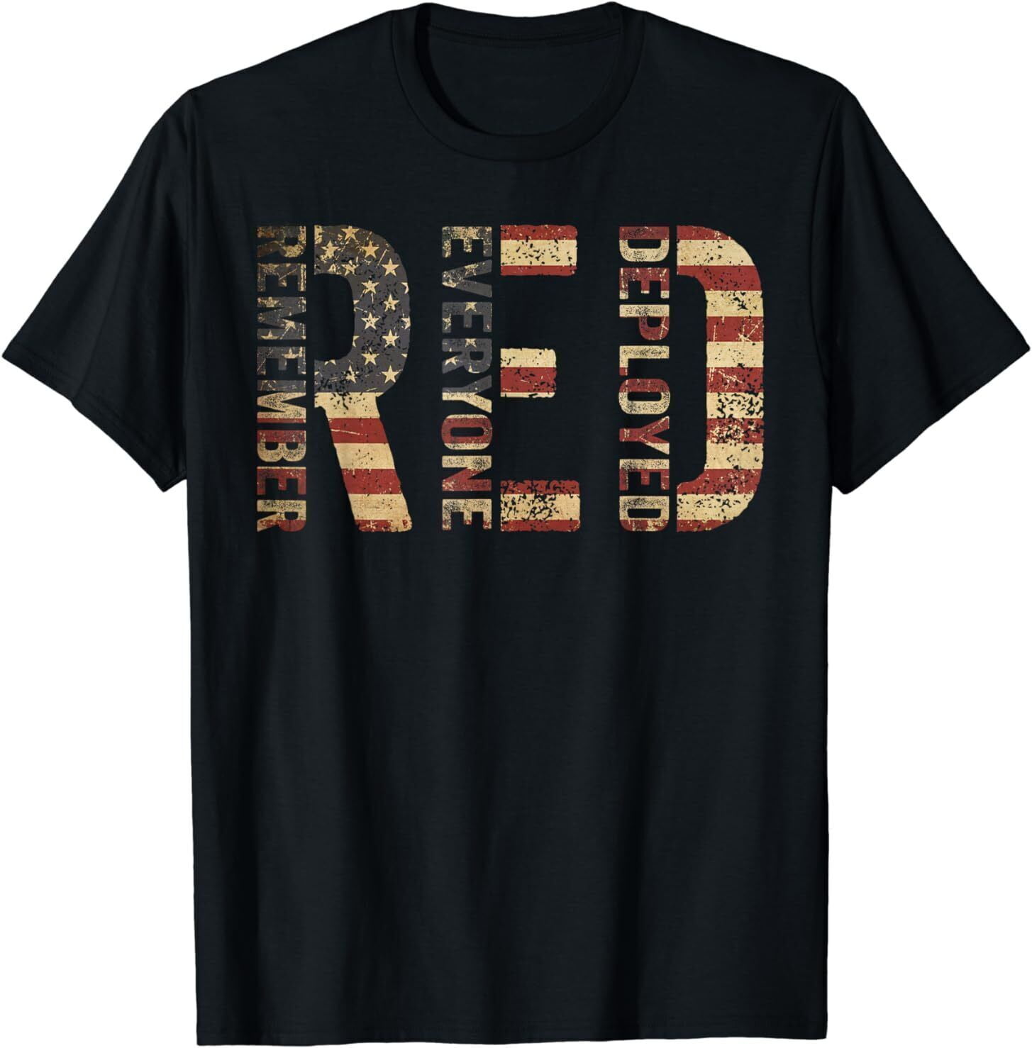 Red Friday Military Support Remember Everyone Deployed T Shirt ...