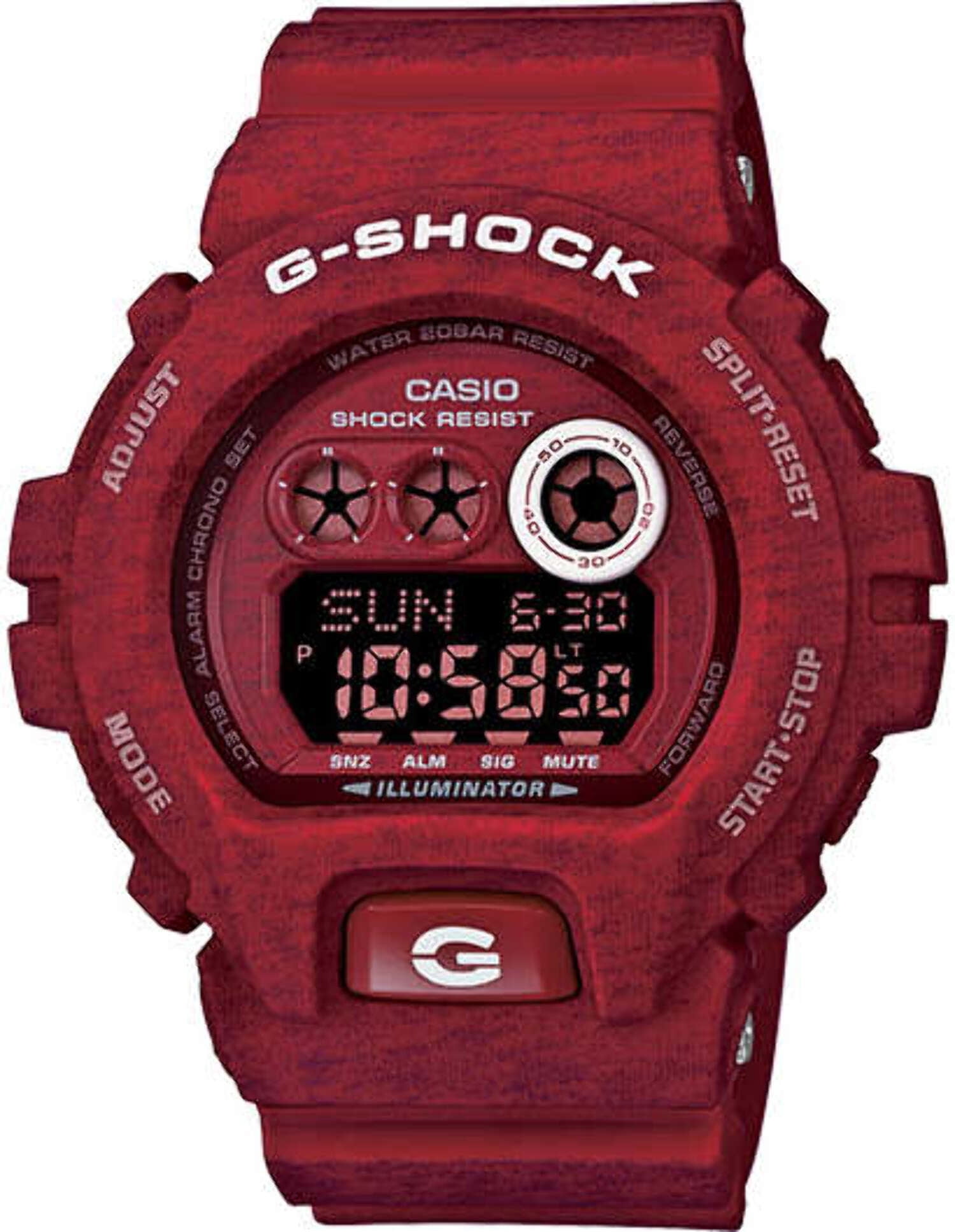 Red G-Shock Heathered 6900 Series Watch GDX6900HT-4 - Walmart.com