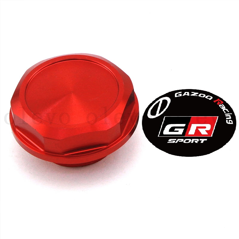 Red GR-Aluminum Car Engine Oil Tank Cap, 1 Piece, For Toyota - Walmart.com