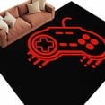 Red Game Controller Large Area Rugs for Bedroom Living Room, Soft Non ...