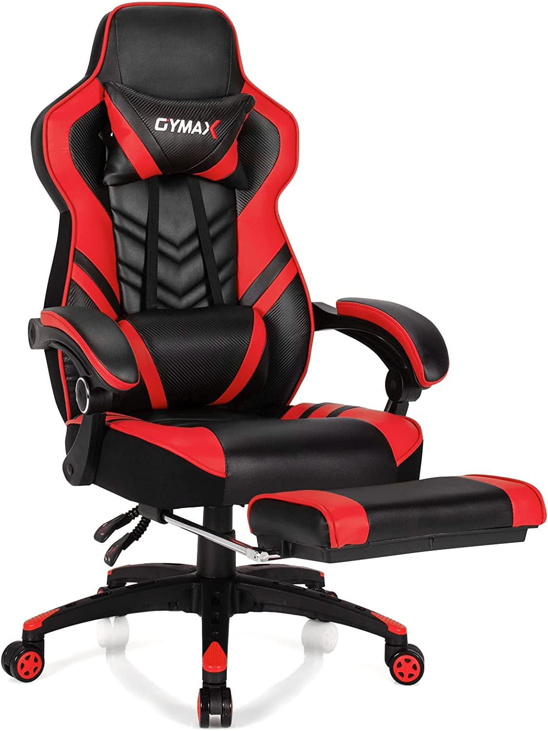 Red Gaming Chair Ergonomic Computer Chair for Adults Teens Reclining ...