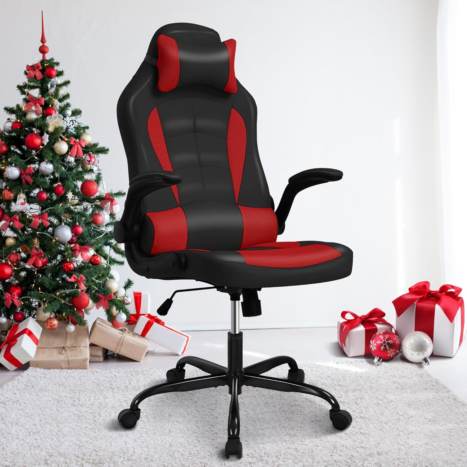 Red Gaming Chair, Gaming Chairs for Adults, Comfy Office Chair ...