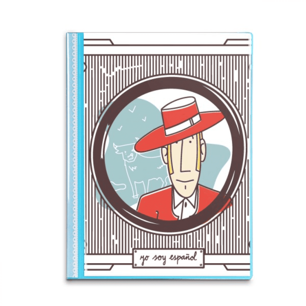 Red Garment Spanish Illustration Book Sheet Protectors Portfolio Binder ...