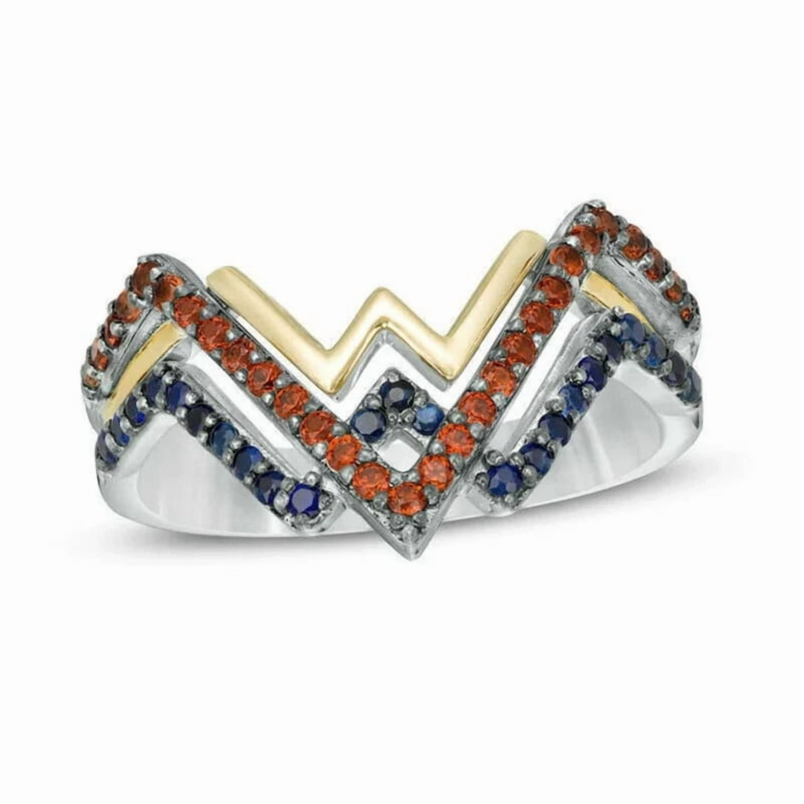 Red Garnet & Blue Sapphire Ring – Wonder Woman Inspired Promise ...