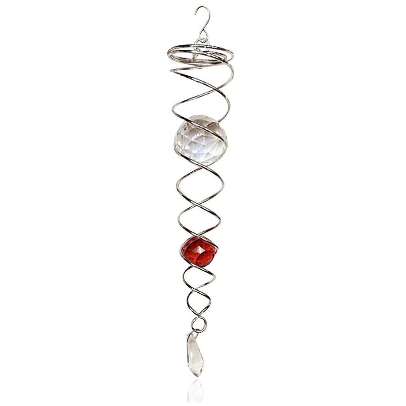 Red Gazing Spiral Tail Wind Spinner Stabilizer, Decorative Spiral ...