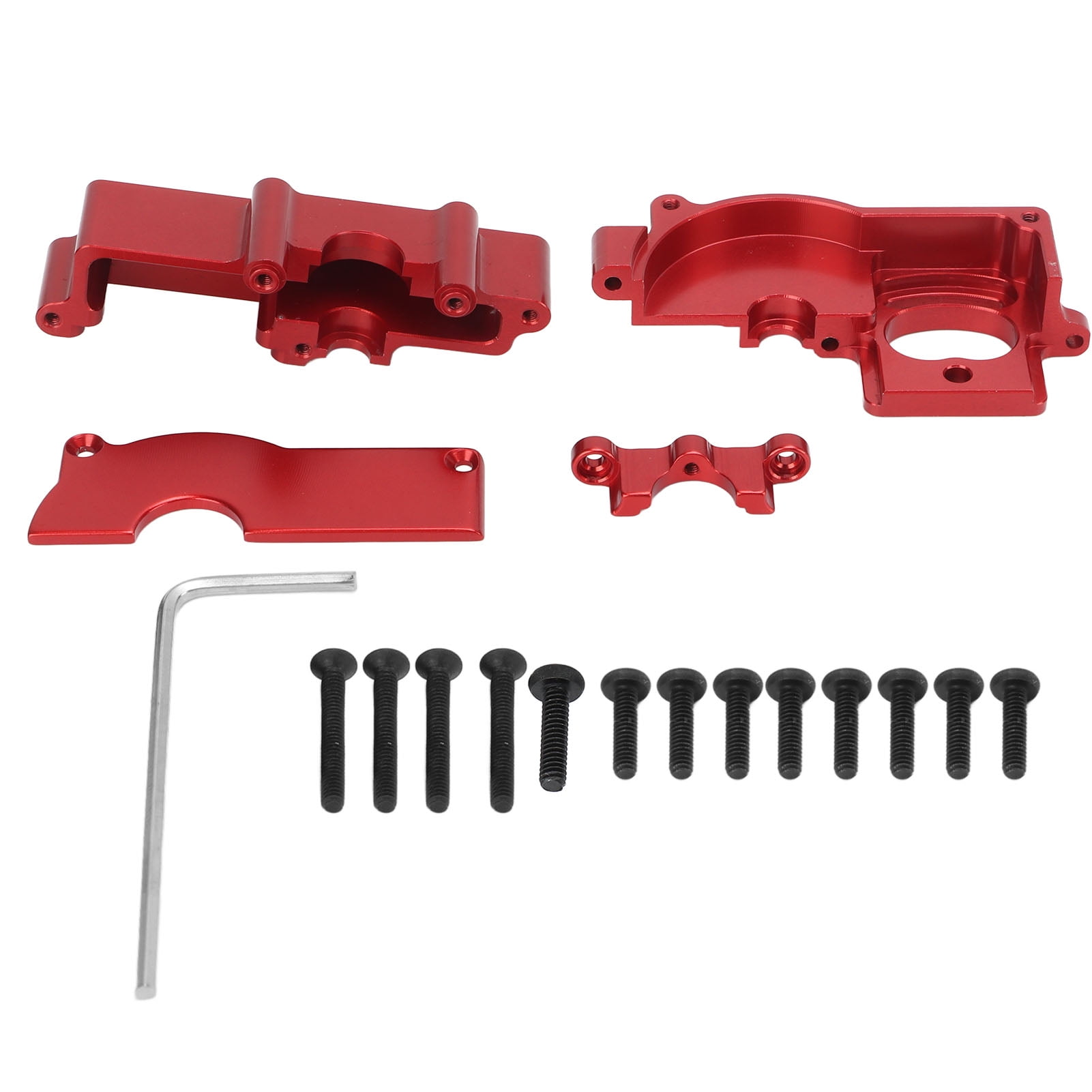 Red Gearbox Housing and Motor Mount Set for 1/18 Scale RC Teton Car ...