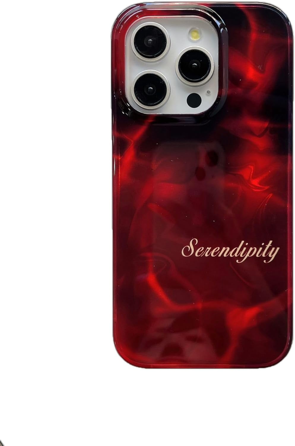 Red Gemstone Halo Dyeing Soft for iPhone Case (Red,iPhone 13 Pro ...