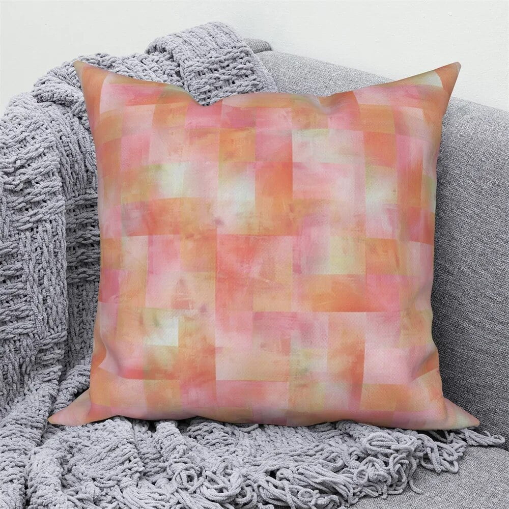 Red Geometric Cushion Cover Modern Nordic Pillow Home Sofa Car ...