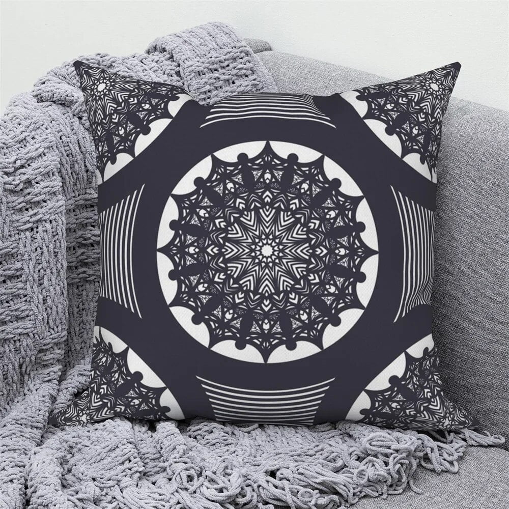 Red Geometric Cushion Cover Modern Nordic Pillow Home Sofa Car ...