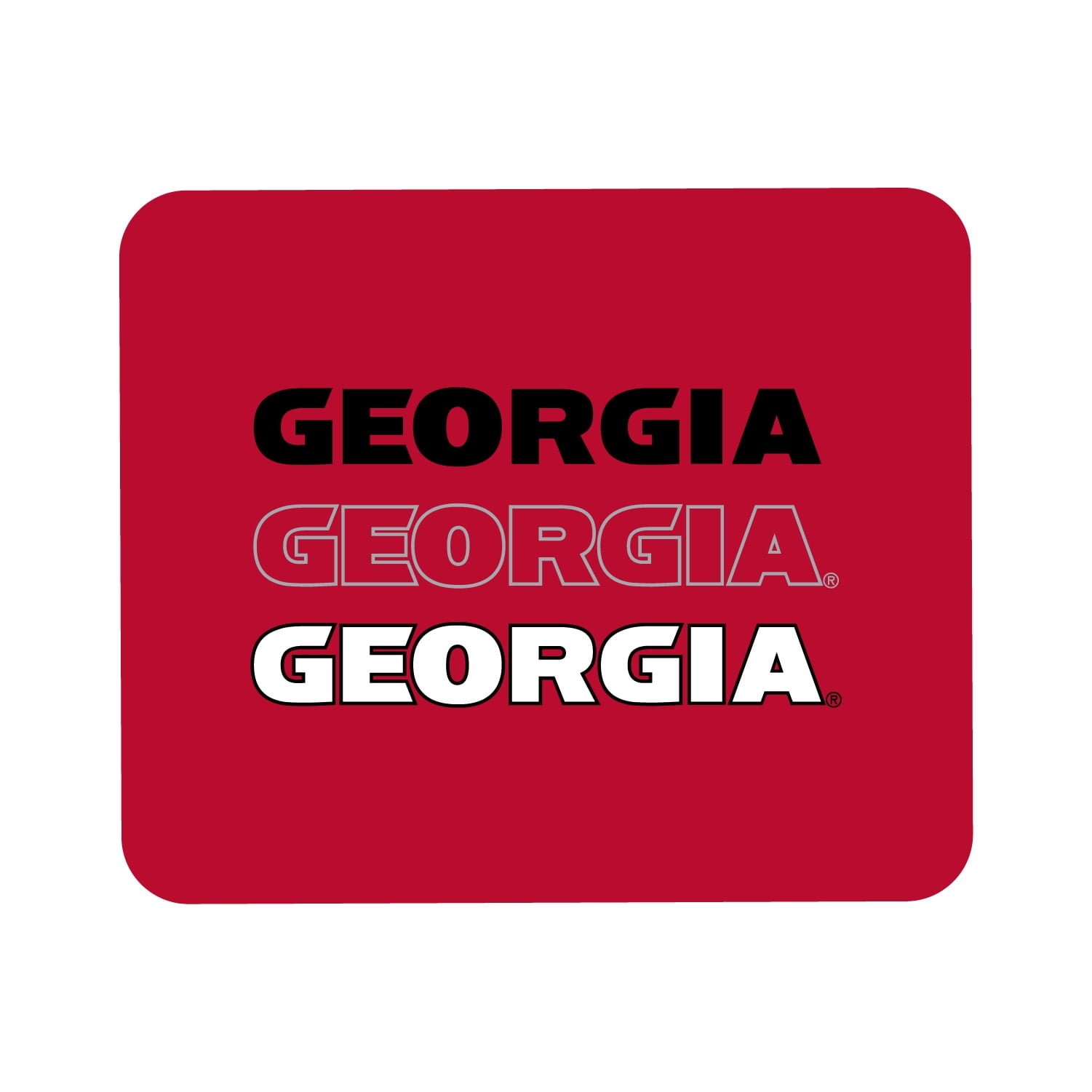 Red Georgia Bulldogs Wordmark Logo Mouse Pad - Walmart.com